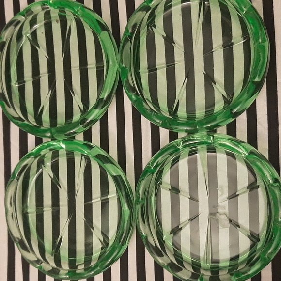 Other | Hazel Atlas Uranium Glass Coasters No Chips No Scratches | Poshmark